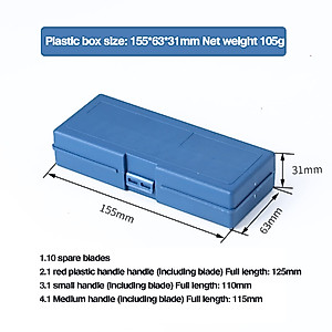 CARCLOTHES Precision Hobby Knife Set (16Pcs)，Sharp Engraving Enthusiast Knife Set with Beautiful Plastic Case, Precision CuttingTool Set for Vinyl, Paper, Wood, Leather.