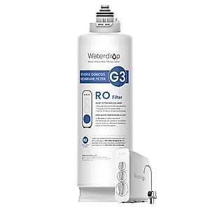 Waterdrop WD-G3-N2RO Filter, NSF Certified, Replacement for WD-G3-W Reverse Osmosis System, 2-year Lifetime