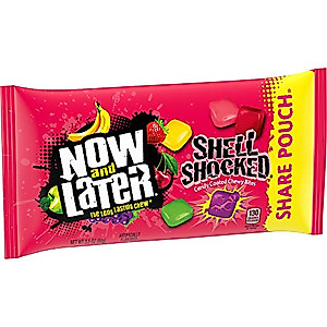 Now & later Shell Shocked Mixed Fruit Candy, 3.5 Ounce, Pack of 18