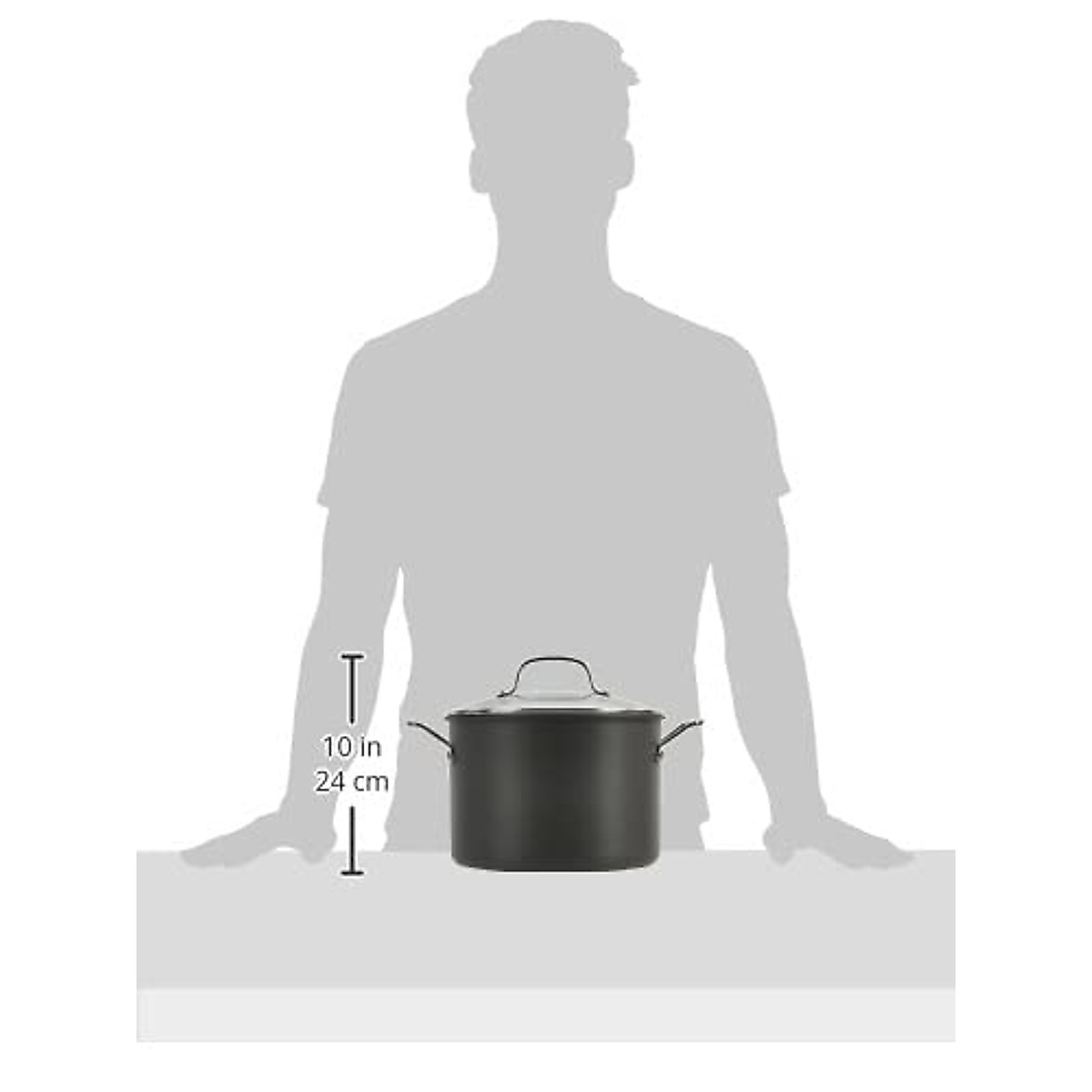 Cuisinart 14-Piece Cookware Set, Chef's Classic NonStick Hard Anodized, Gray, 66-14N