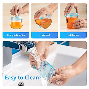 Small Silicone Stretch Lids, 12PCS 2.6"/6.5cm Zero Waste Reusable Silicon Container Lids Covers for Jars Bowls Cups Bottles Cans (12PCS, Small)