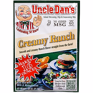 Uncle Dan’s, Creamy Ranch | Singles Packet – 0.75oz (Pack of 1)
