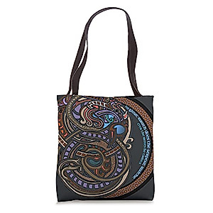 Norse Art Viking Myth Ragnarok Jormungand Midgard Serpent Tote Bag