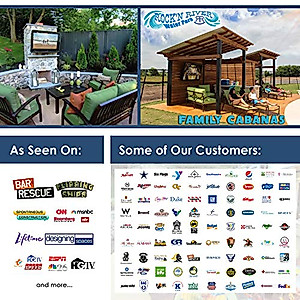 The TV Shield 52-55" Anti-Glare Outdoor TV Enclosure, Combo Pack (Full Motion Mount, and Fan), (2nd Generation), Fits 52-55" Television