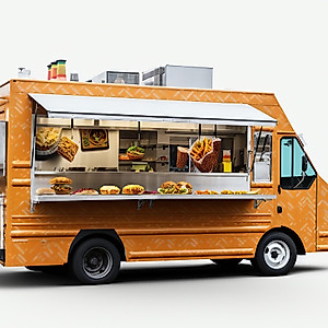 Vercraft 1 Pack Stainless Steel Shelf Folding Concession Wall Mounted Shelves Commercial Serving Stand Shelves for Food Truck Trailer Windows Restaurant Kitchen Home Utility Room Garage (12"x47")