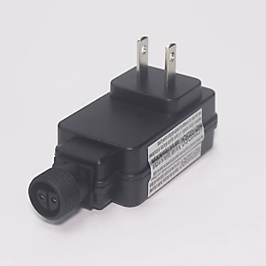 LED Transformer 12V 1000mA LED Controller Class 2 Power Supply, IP44 Rainproof Low Voltage Transformer US Plug for Christmas Light, Holiday Inflatable, String Light (-/+ Pin Connector)