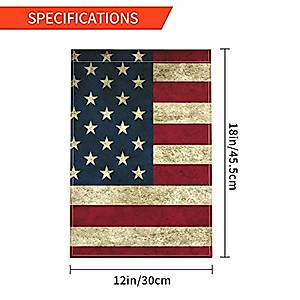 American Flag Garden Flag Double Sided for Outside Welcome Home Decoration Outdoor Garden Patio Yard Lawn Flag 12×18 Inch