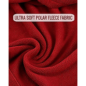 Heated Blanket, Electric Blanket Twin Size 62"x84" with 4 Heating Levels, Super Cozy Soft Polar Fleece Heated Throw, 10H Auto Shut Off & Overheat Protection, Machine Washable, Red