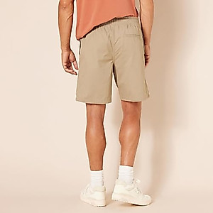 Amazon Essentials Men's 8" Inseam Relaxed-Fit Drawstring Walk Short (Available in Plus Size), Khaki Brown, XX-Large