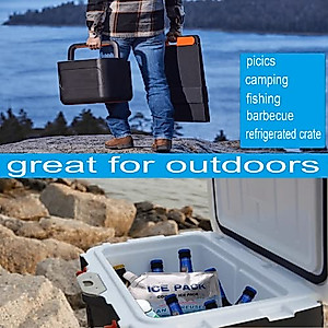 HenryDa 6 Pieces Reusable ice Packs for Coolers,Long Lasting Cooler ice Pack, 24to 48 Hours of Cold Gel Ice Pack.Lunch Bag CoolerIt can Hold 1400-1600ml of Water