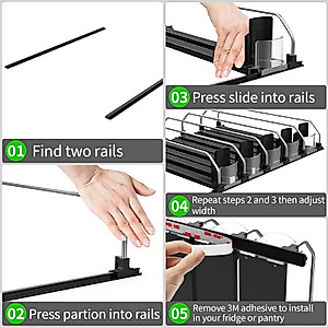 Soda Can Organizer for Refrigerator, Upgrade Beverage Drink Organizer for Fridge-Anti Scratch, Spring Pusher Drink Dispenser Beer Bottled Water POP Can Organizer for Refrigerator/Pantry Hold 25 Cans