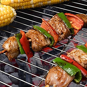 LANEJOY BBQ Grill Grates Replacement, Stainless Steel Barbecue Wire Mesh, Multifunction Cooking Grate for Outdoor Grill 2 Pack （15 3/4''*11 13/16''）