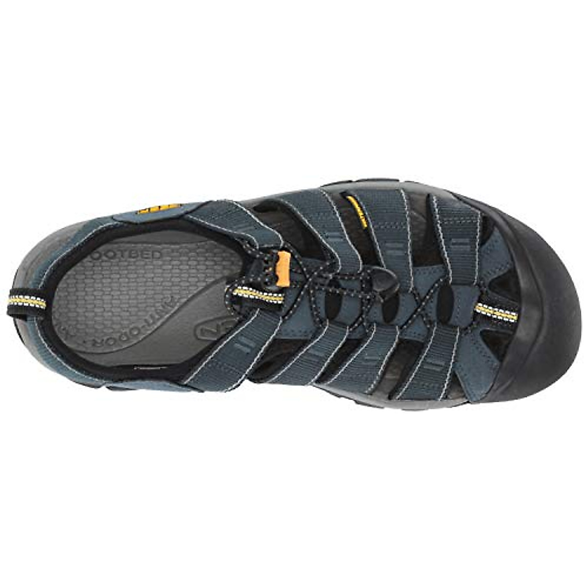 KEEN Men's Newport H2 Closed Toe Water Sandals, Navy/Medium Grey, 10 US