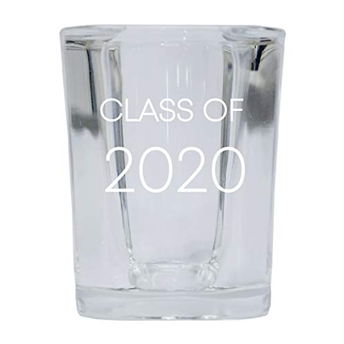 Customizable 2 Ounce Etched Square Shot Glass Engraved Personalized with Custom Text
