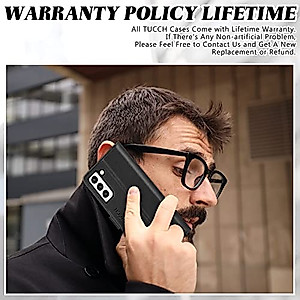 TUCCH Galaxy S21 FE Wallet Case with [TPU Shockproof Interior Case] Stand RFID Credit Card Holder, Magnetic PU Leather Protective Flip Cover Compatible with Galaxy S21FE 5G 6.4-Inch 2022, Black