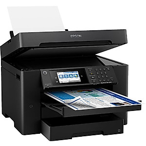 Epson Workforce Pro WF-78 Series Wireless All-in-One Inkjet Printer, Wide-Format Printing up to 13" x 19", Auto Duplex Print, Copy Scan Fax, Two 250-Sheet Trays, 50-Sheet ADF