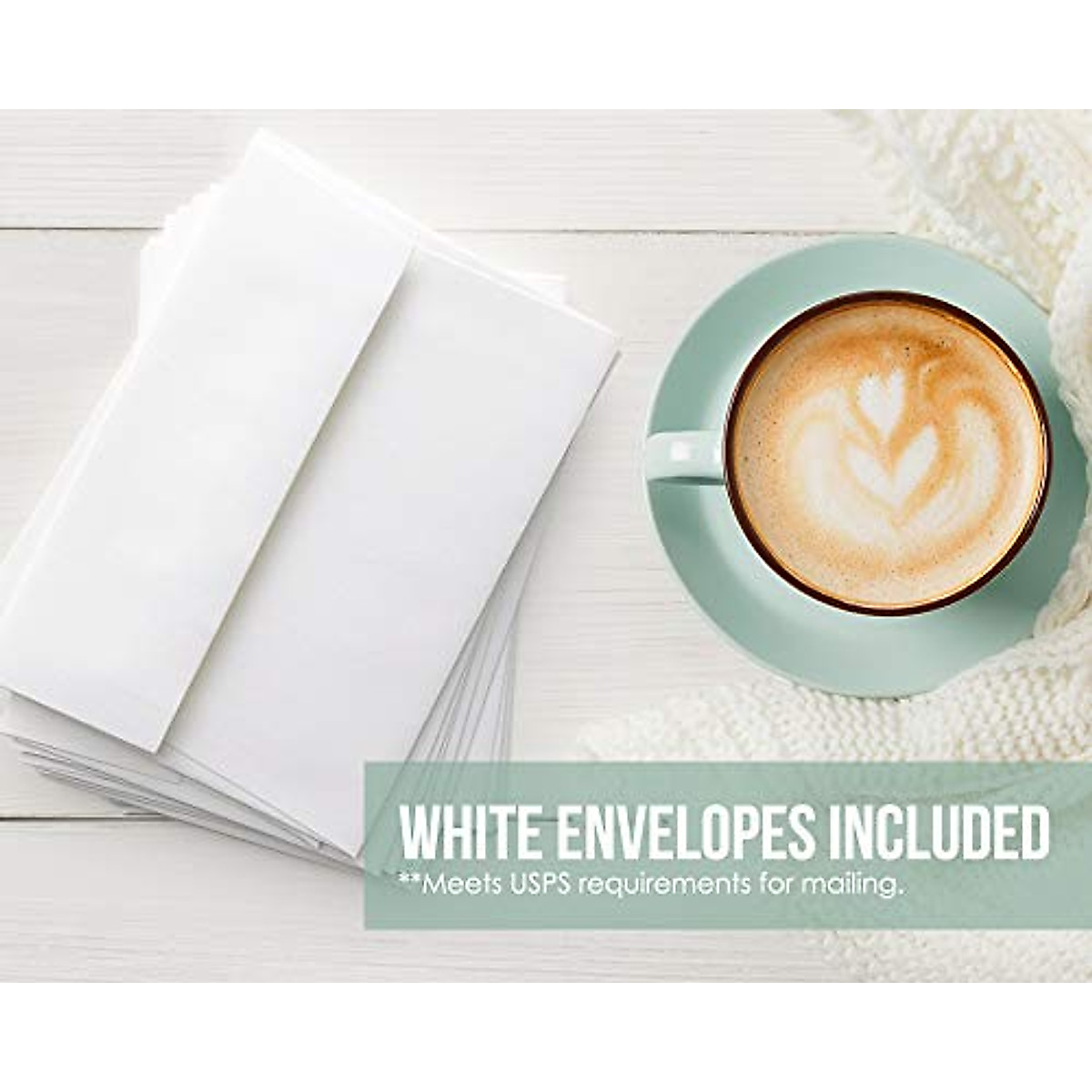 Happy Holidays Greeting Card / Gift Tag Collection - 24 Cards with Envelopes with Kraft Seals