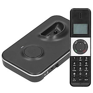 Cordless Desk Telephone for Home and Office Use, Cordless Phone System for Home or Small Business Digital Cordless Telephone Caller ID HandsFree Business Fixed Landline, 100‑240V