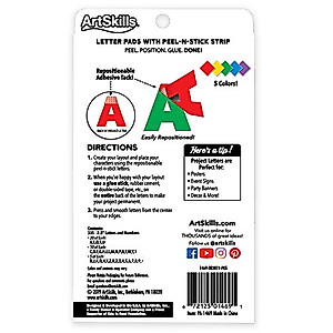 ArtSkills 2.5" Poster Board Letters, Classic Colors, 335-Count (PA-1469)