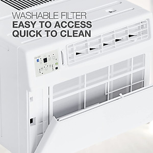 OLMO 18000 BTU Window Air Conditioner 11.8 CEER 208-230V with Remote Controller and Window Frame