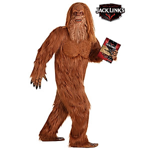 Fun Costumes - Jack Links Sasquatch Halloween Costume, Bigfoot Mascot Messin Adult Big and Tall Sizes Plus Size (4X, Brown)
