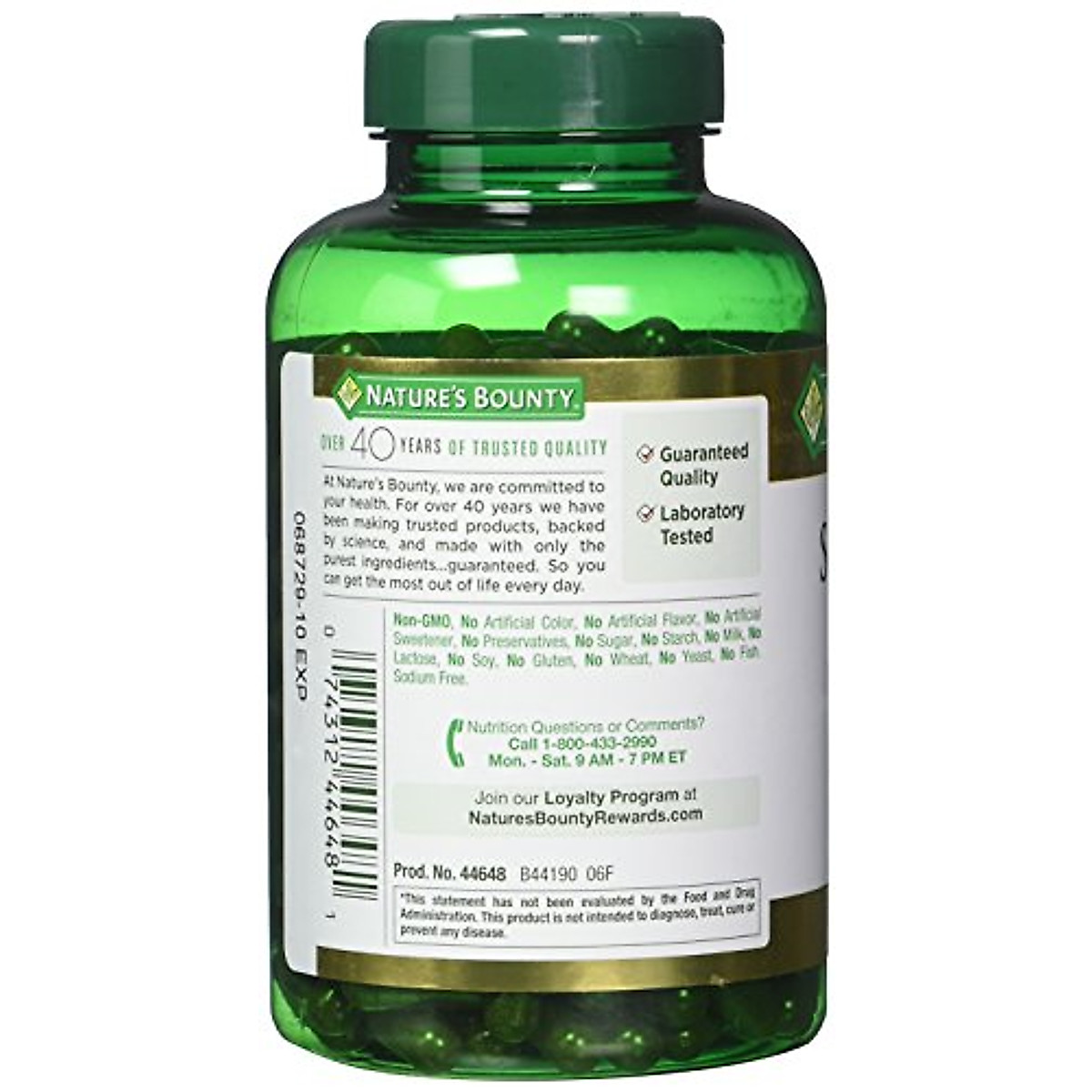 Nature's Bounty Saw Palmetto 450 mg Capsules 250 ea