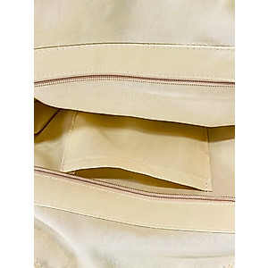 Seamido Straw Bag Handwoven Beach Bags Corn Straw Tote Woven Shoulder Bag For Women (Beige)