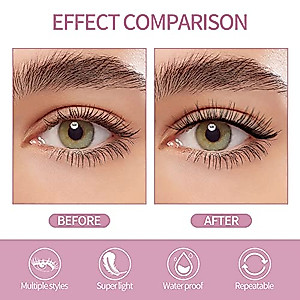 Lash Clusters 9-16mm MIX Individual Lashes 280 Clusters MAGEFY False Eyelash Clusters 30D Curl Extensions Individual Eyelashes Cluster DIY Eyelash Extensions at Home (30D,9-16mm)