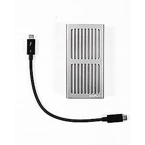 ROCFLH OPQ7 2T Portable External SSD - Up to 3000MB/s, Thunderbolt 3/4 (40Gbps), USB-C (10Gbps) - for Apple M1 Mac and PC Desktop Laptop (OPQ7-2000G)