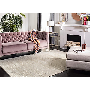 SAFAVIEH Vision Collection Area Rug - 6' x 9', Creme, Modern Ombre Tonal Chic Design, Non-Shedding & Easy Care, Ideal for High Traffic Areas in Living Room, Bedroom (VSN606F)