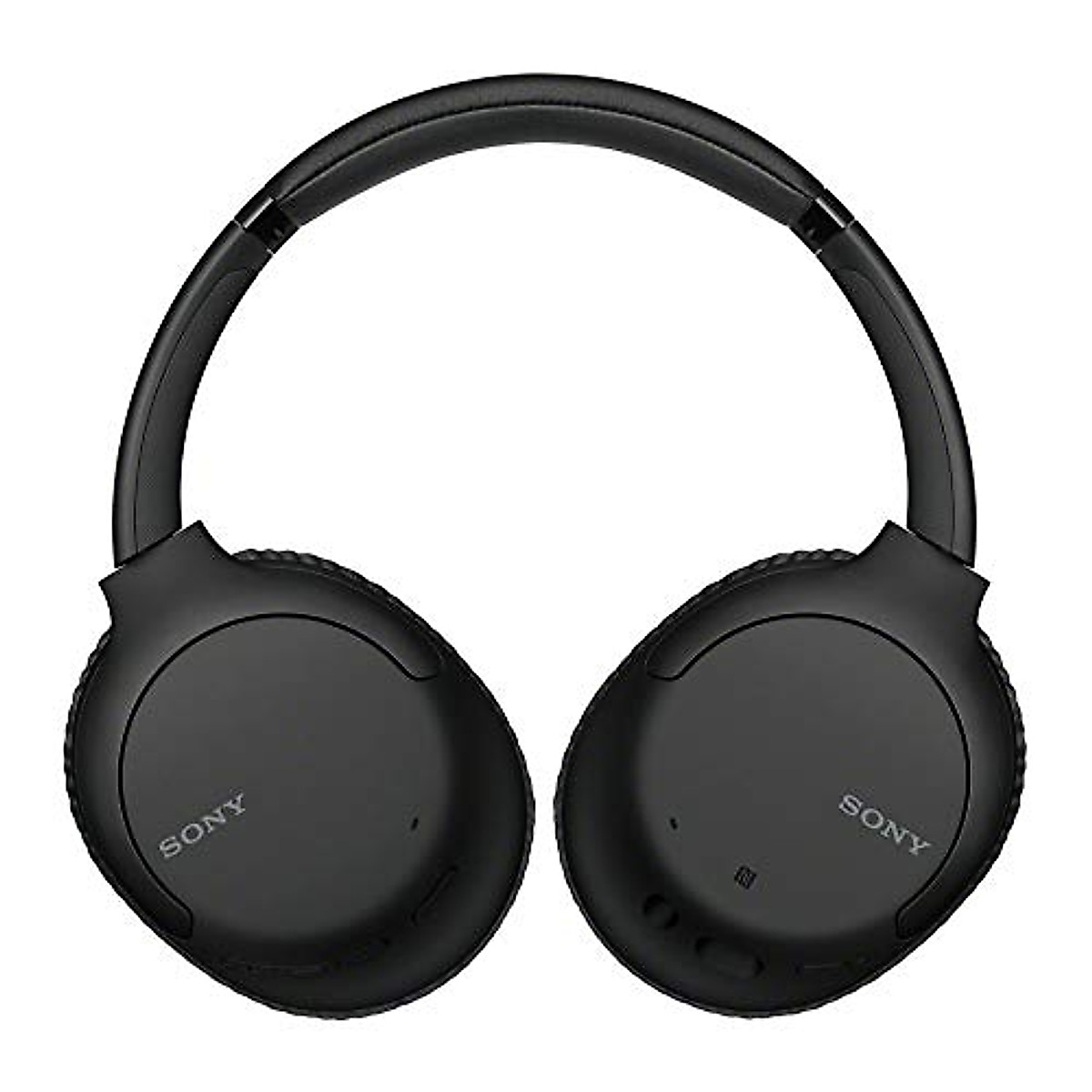 Sony WHCH710N Wireless Bluetooth Noise-Canceling Over-The-Ear Stereo Headphones (Black) Bundle with Protective Headphone Case and Headphone Stand - Dual Microphone, 35 Hours of Playtime - (3 Items)