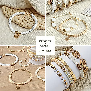 10500+ pcs Clay Beads for Bracelets Making Kit - Heishi Beads Kit for Jewelry Making - Polymer Clay Beads Bracelet Making Kit for Girls and Adults - Clay Bead Kit - Preppy Bracelet Maker Kit