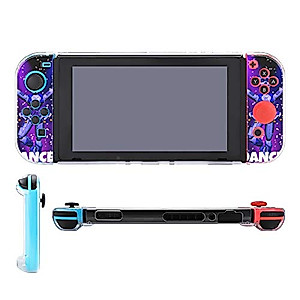FNAF Ba-llora Case Compatible with Nintendo Switch, Shock-Absorption Anti-Scratch Protection Case, Crystal Clear Case for Nintendo Switch