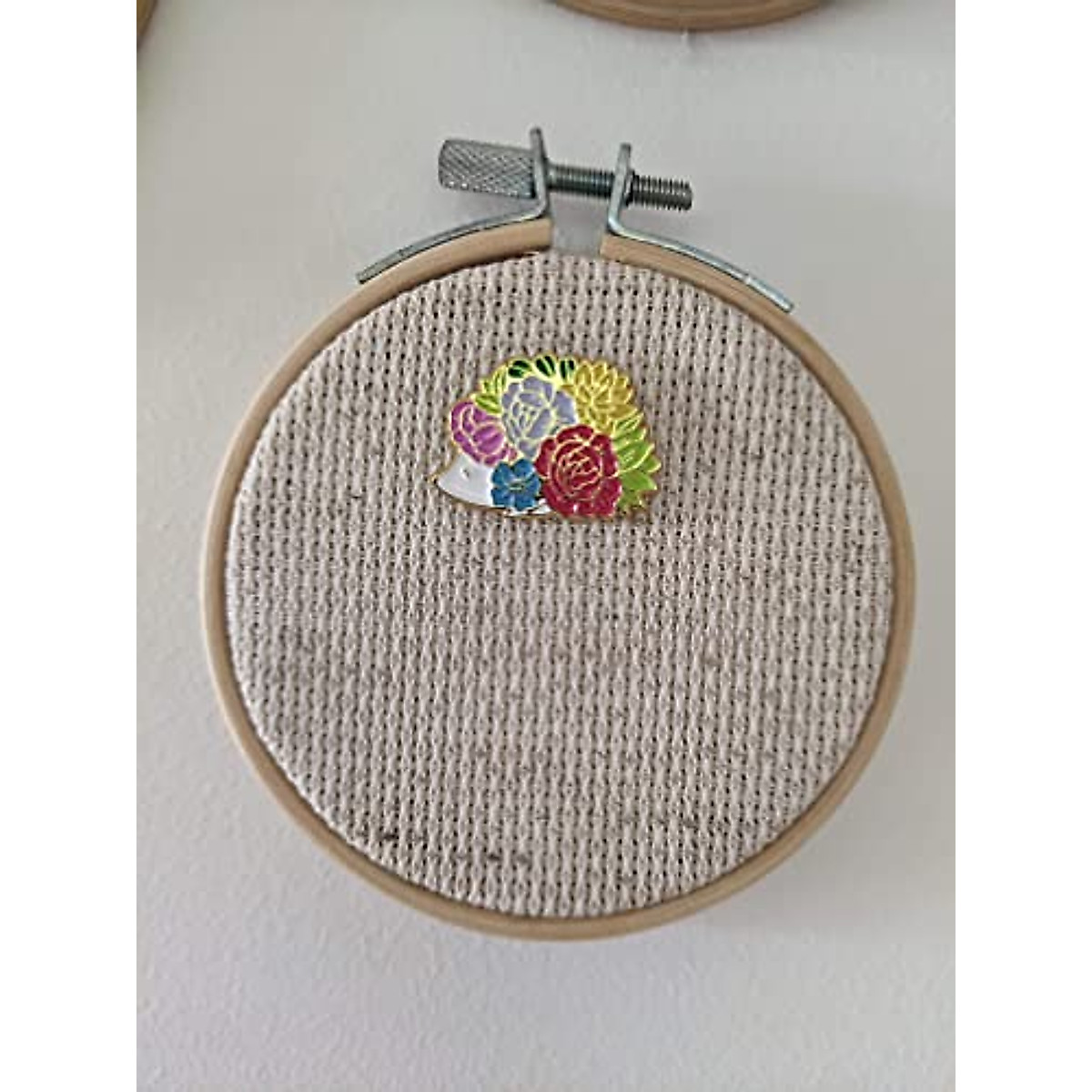 Floral Hedgehog Minder for Cross Stitch & Embroidery