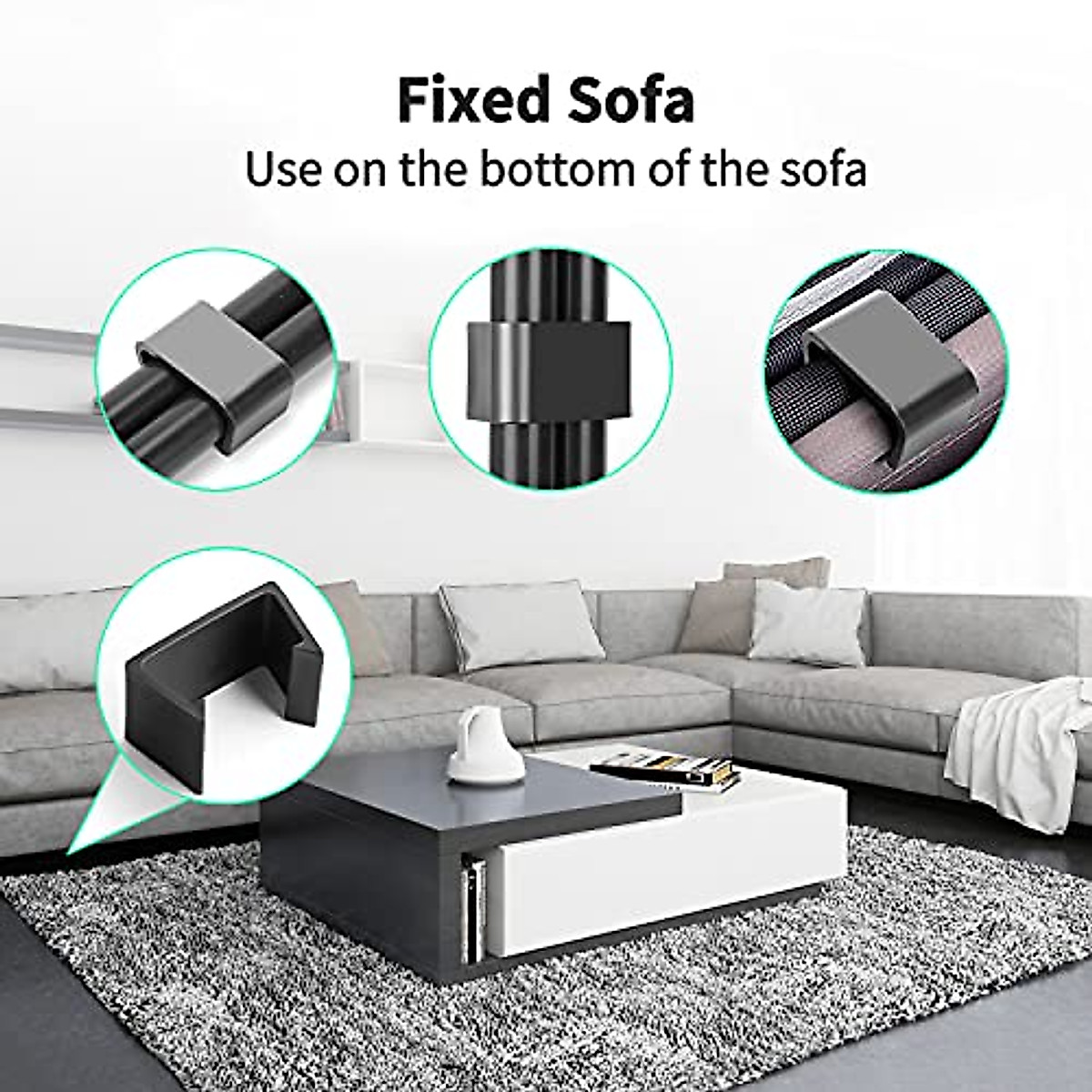 8 PCS Outdoor Furniture Clips, Sofa Wicker Sectional Patio Furniture Clips, Wicker Chair Fastener, Wicker Furniture Clamps Connectors, Connect Sectional Module Outdoor Couch Patio Furniture