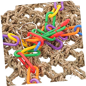 HANABASS Parrot Hammock Hammocks Parakeet Toys for Cage Bird Training Supplies Bird Swing Bird Hammock Toy Parakeets Swing Toy Parakeet Cage Hammock Parrot Perch Bird Cage Toys Zinc Alloy