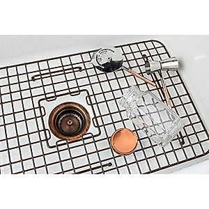 Sinkology Kitchen Sink Basket Strainer Drain TB35-01,Antique Copper