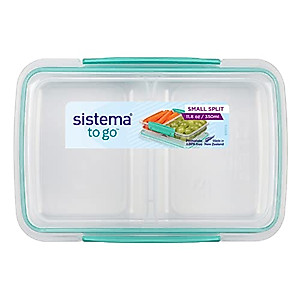 Sistema 11.8 Ounce Small Split Storage Container (Colors may vary)
