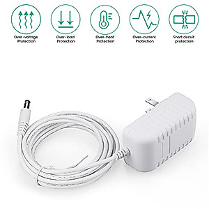 YEAOI 5V DuetSoothe Power Cord for Graco Simple Sway - 6V Snugapuppy Charger Replacement for Fisher Price, Ingenuity Swing, 10 ft, White