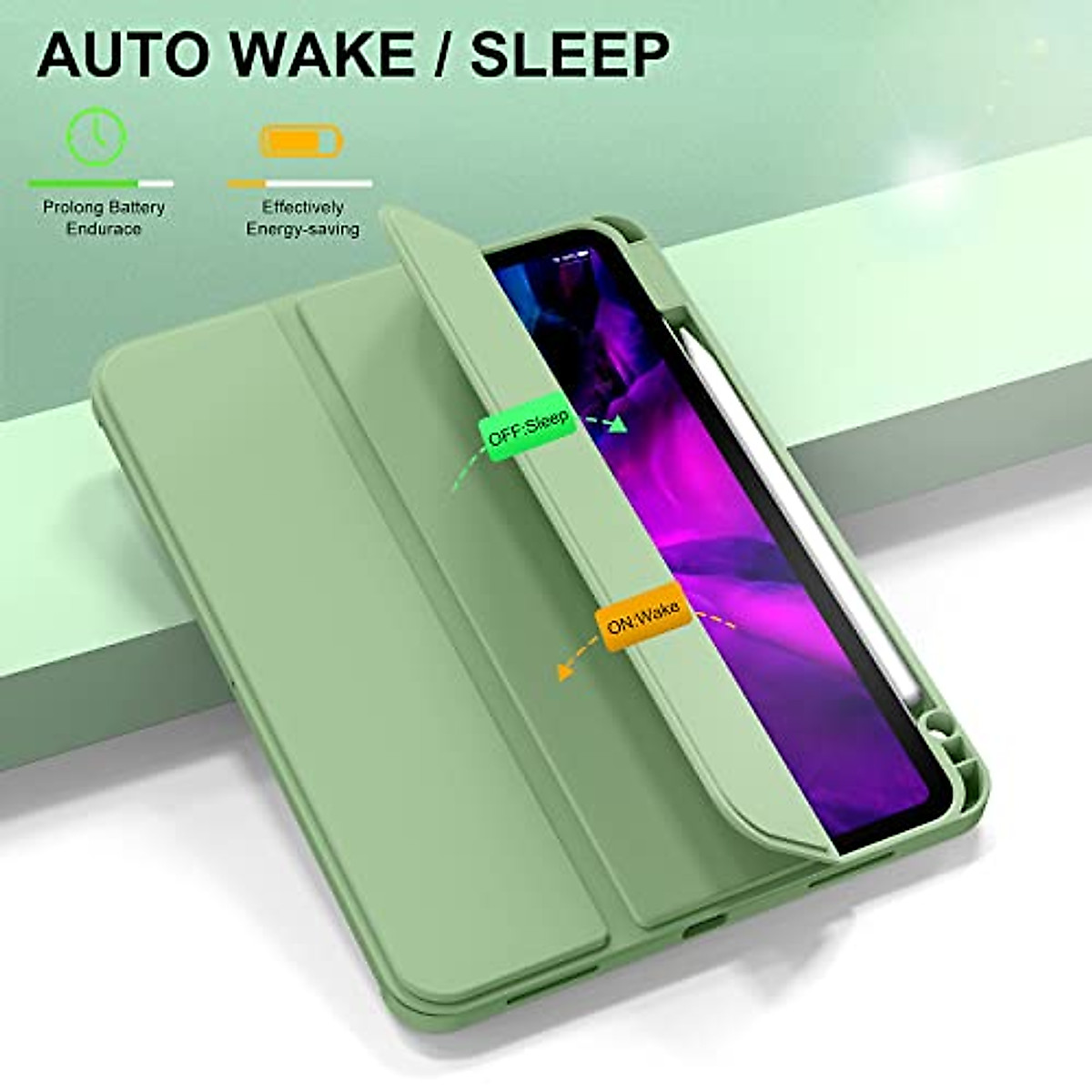 Aoub Crystal Case for iPad Pro 11 inch 4th/3rd Generation 2022/2021 - Beige