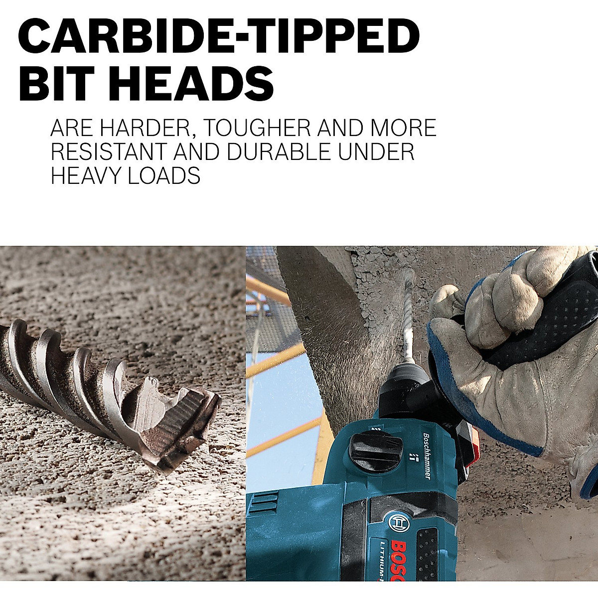 BOSCH HC2042 1/4 in. x 6 in. x 8 in. Bulldog SDS-Plus Rotary Hammer Bit