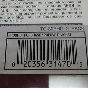 Pk/2 x 3: Tdk Vhs-C Camcorder Tape (TC-30HGL2)