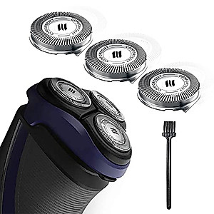 SH30 Replacement Heads for Philips Norelco Series 3000, 2000, 1000 Shavers and S738 Click and Style Fits The Following Models: S1150, S1015, S1100, S1560