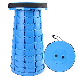 LisLtant Portable Collapsible Stool Folding Retractable Stool Adjustable Telescoping Stool for Camping, Shopping, Hiking, Fishing, Picnic and More(Upgraded)