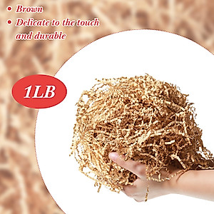 Outus 1lb Crinkle Cut Paper Shred Filler Shredded Paper for Gift Box Crinkle Metallic Shredded Cut Easter Grass Tissue for Wedding Birthday Wrapping Boxes Bags
