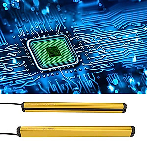 Light Curtain Sensor Switch Safety Light Grating Security Device for Forging Machine Tools Electrical DC10 to 30V (8 Beams BEM0840-C-280NB)