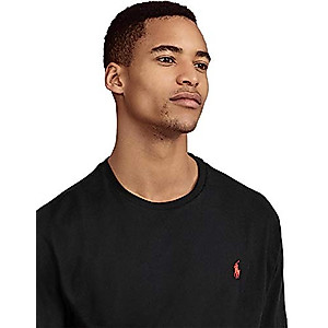 Polo Ralph Lauren Men's Pony Logo Crew Neck T-Shirt, Basic Polo Black, X-Large