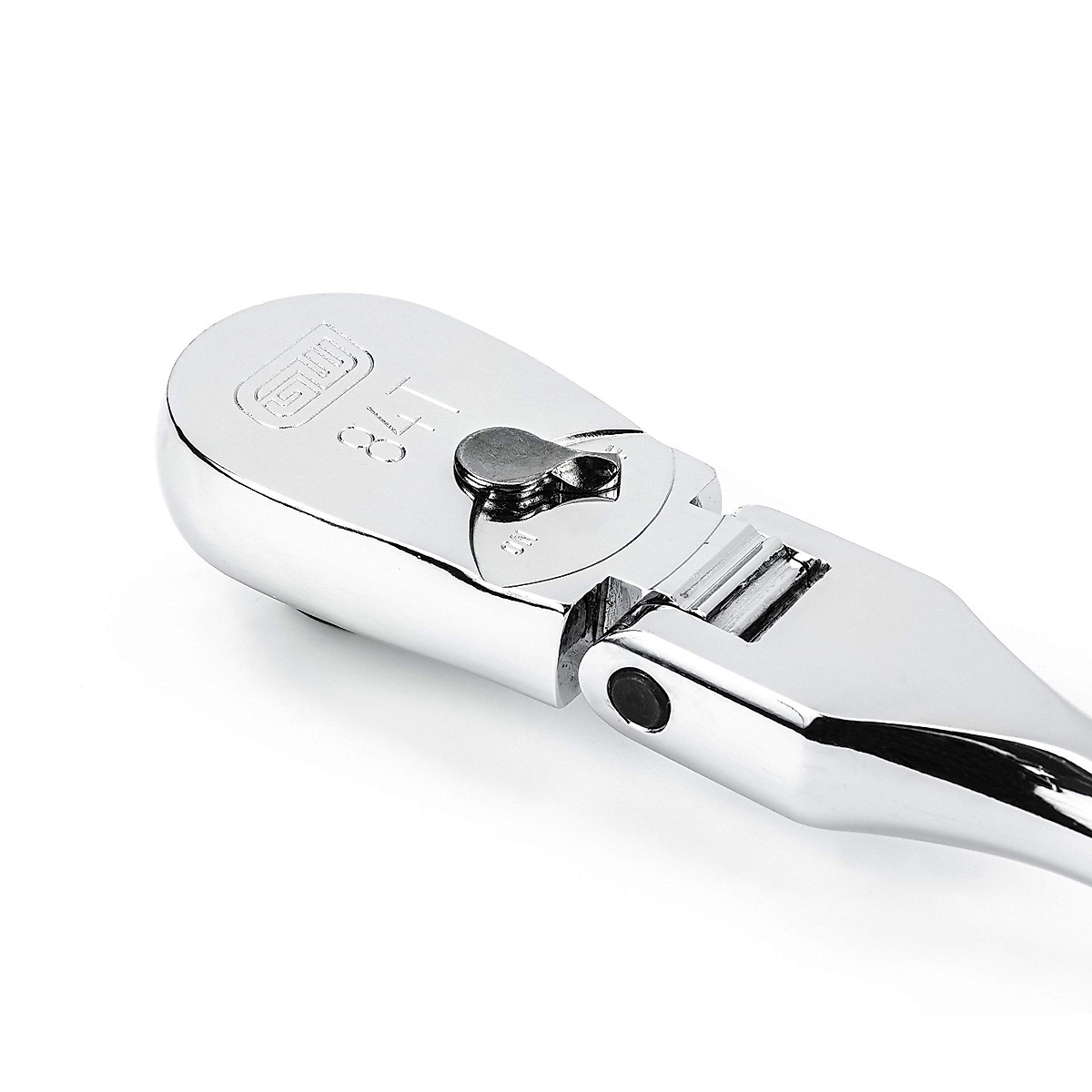 GEARWRENCH 2 Piece 1/4", 3/8" Drive 84 Tooth Full Polish Flex Head Teardrop Ratchet Set - 81216A-07