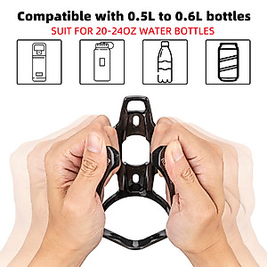 ROCKBROS Bike Water Bottle Holder Ultra-Light Bicycle Bottle Cages with Screws Tool, Universal Bike Cup Holder for Road MTB Mountain Bikes Cycling Accessories（2 Pack）