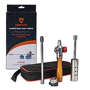 Portable Grill Torch ,Charcoal Starter and Lighter,Weed Torch ,Garden Torch ,Blow Torch for Weed Wood Charcoal Lighter Fireplace Lighter Campfire (Gas Canister Not Included)
